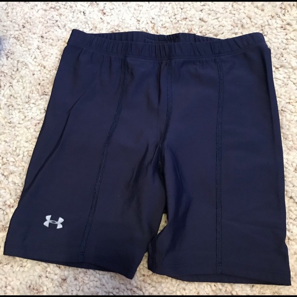 Under Armour | Shorts | Under Armour Navy Blue Compression Shorts ...
